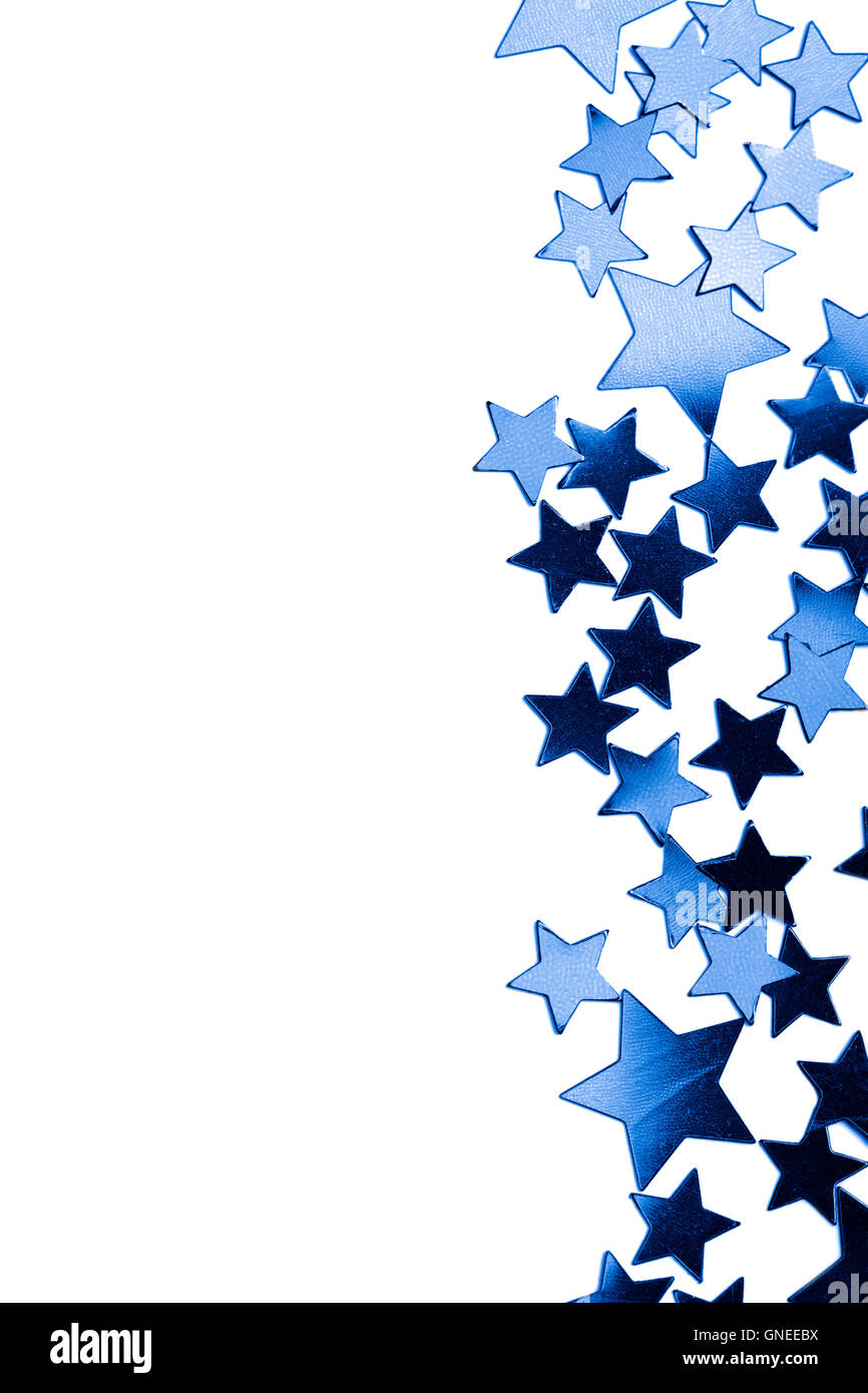 frame of blue stars isolated Stock Photo - Alamy