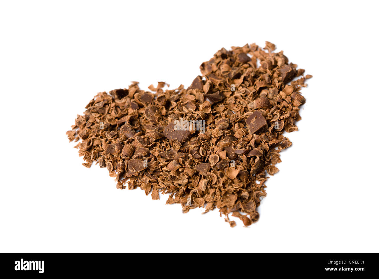 Grated dark chocolate chocolate Cut Out Stock Images & Pictures - Alamy