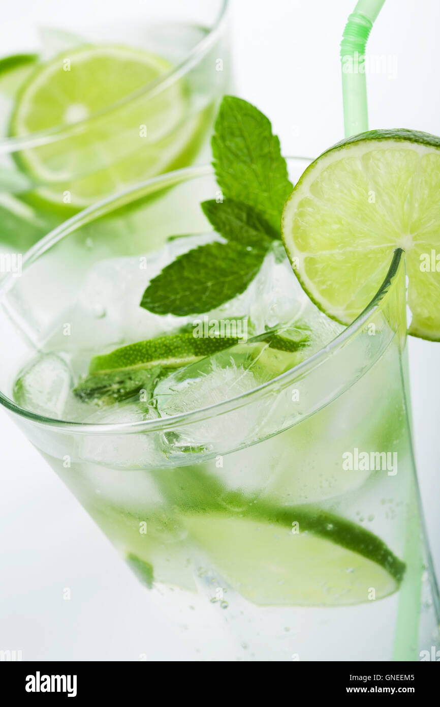 fresh mojito glasses Stock Photo - Alamy