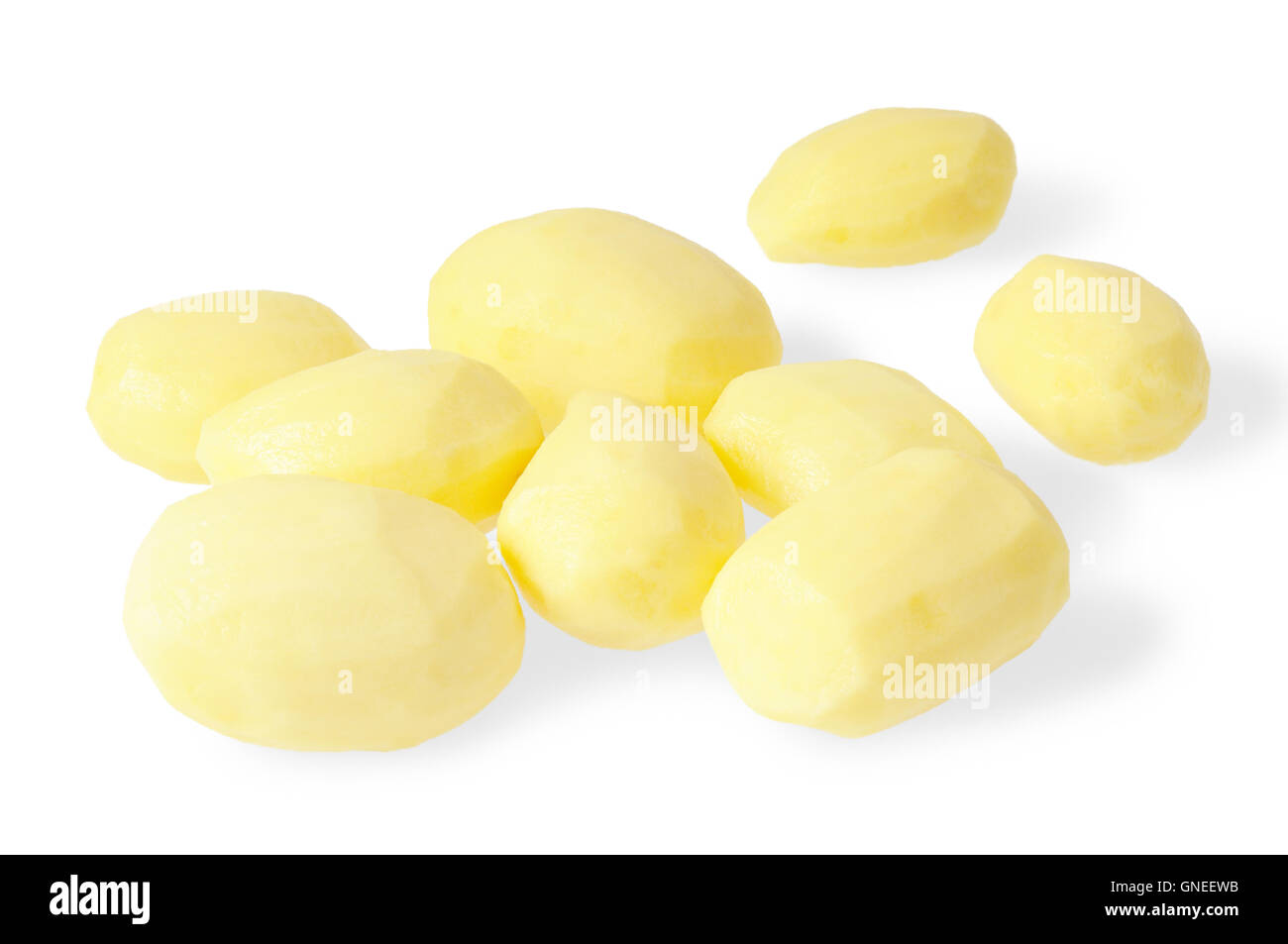 Fresh peeled potatoes Stock Photo - Alamy