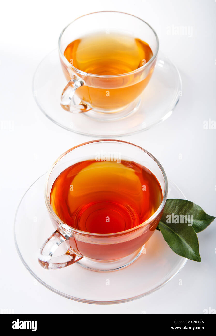 two cups of tea Stock Photo - Alamy