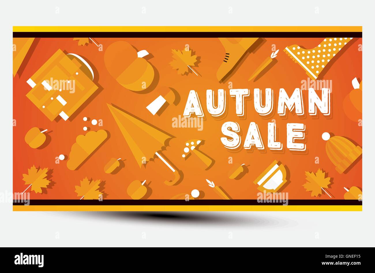 Red autumn banner sale Stock Vector Images - Alamy