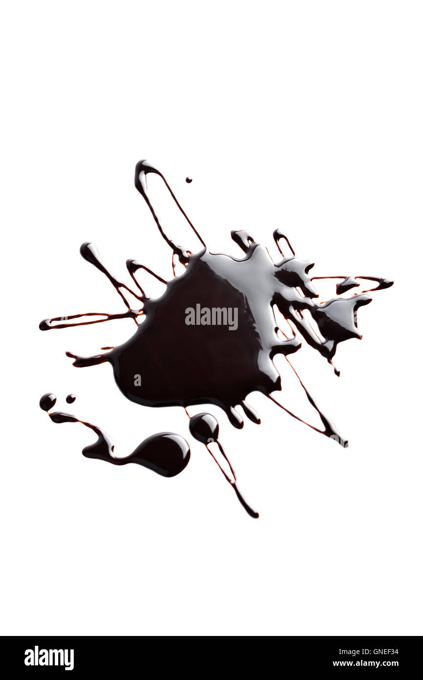 liquid dark chocolate isolated Stock Photo - Alamy