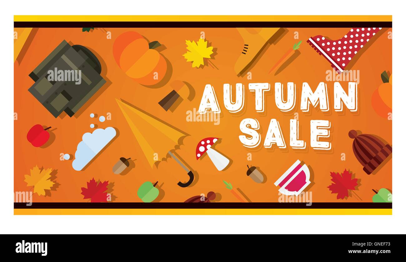 Autumn banner vector Stock Vector Images - Alamy