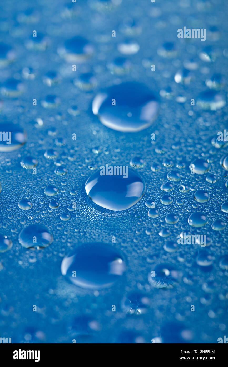blue water droplets background Stock Photo - Alamy
