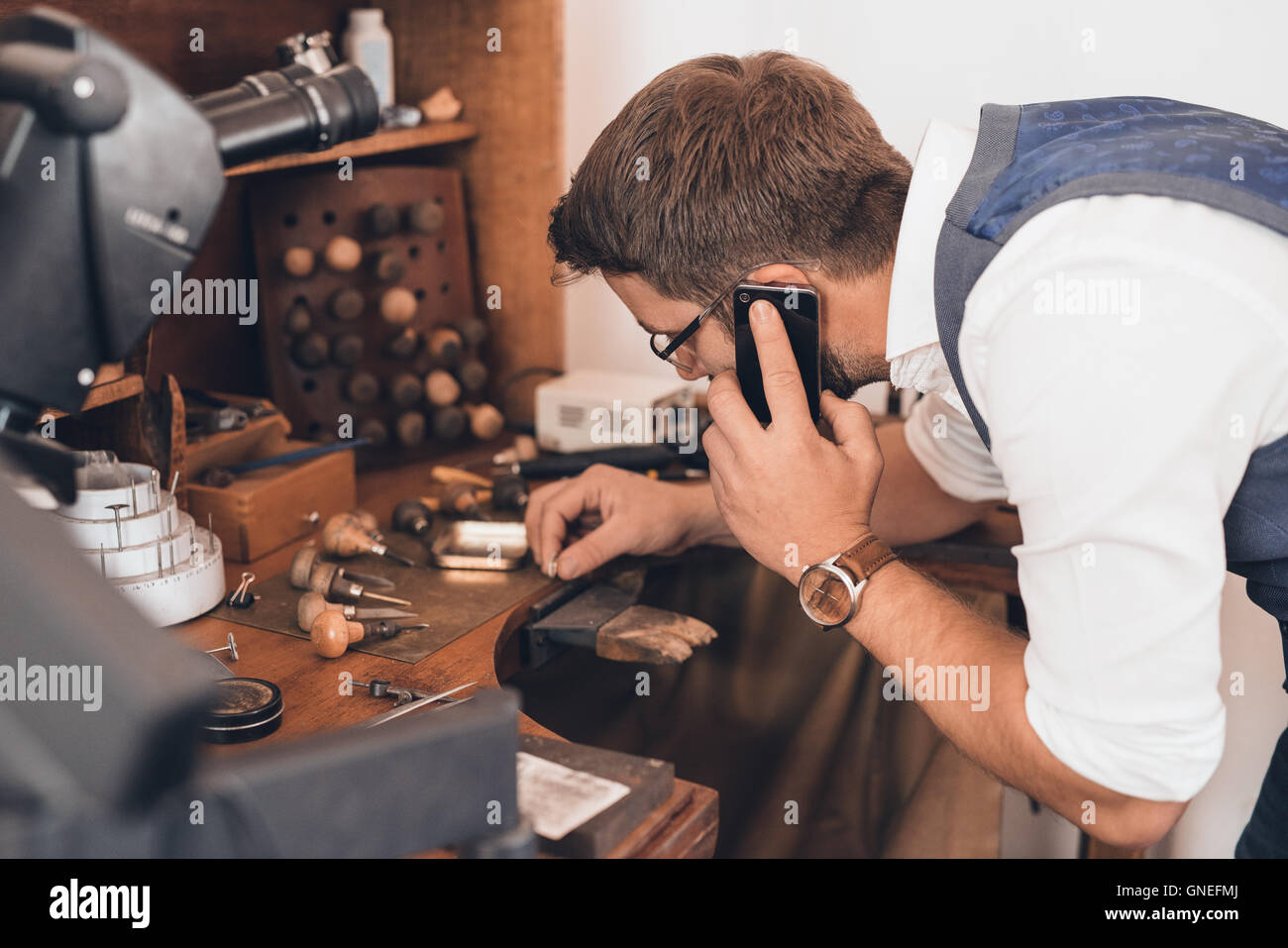Double checking the inscription Stock Photo - Alamy