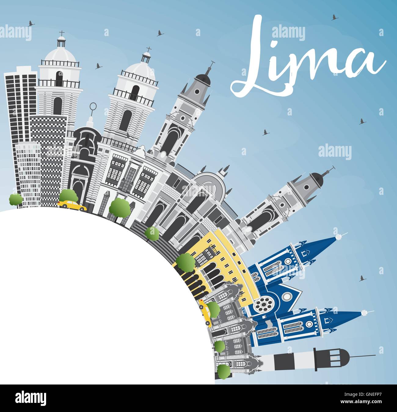 Downtown lima peru Stock Vector Images - Alamy