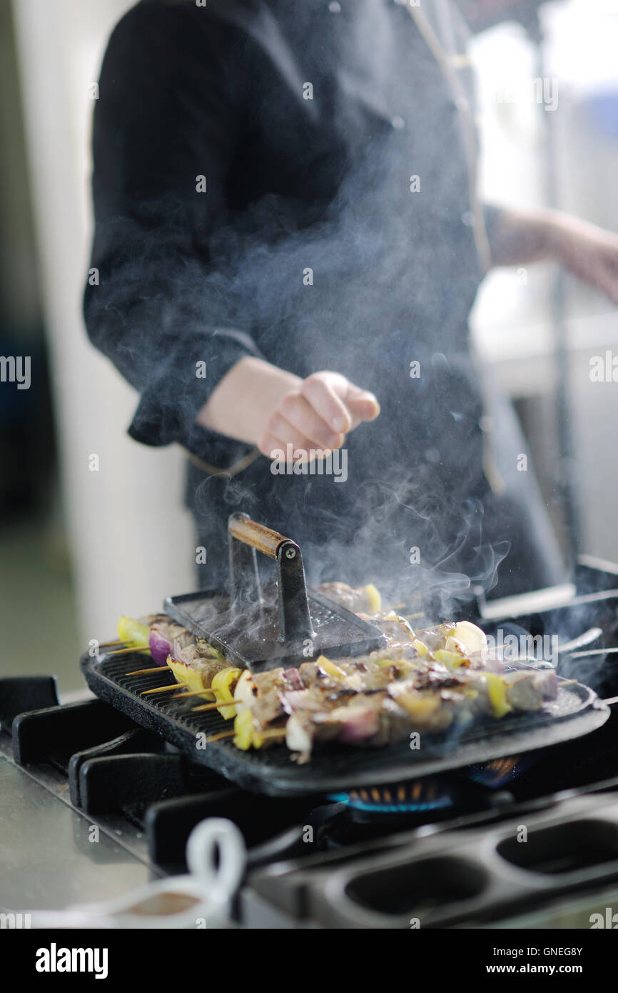chef preparing meal Stock Photo - Alamy