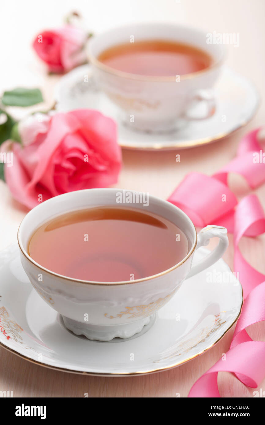 tea in elegant cups Stock Photo - Alamy
