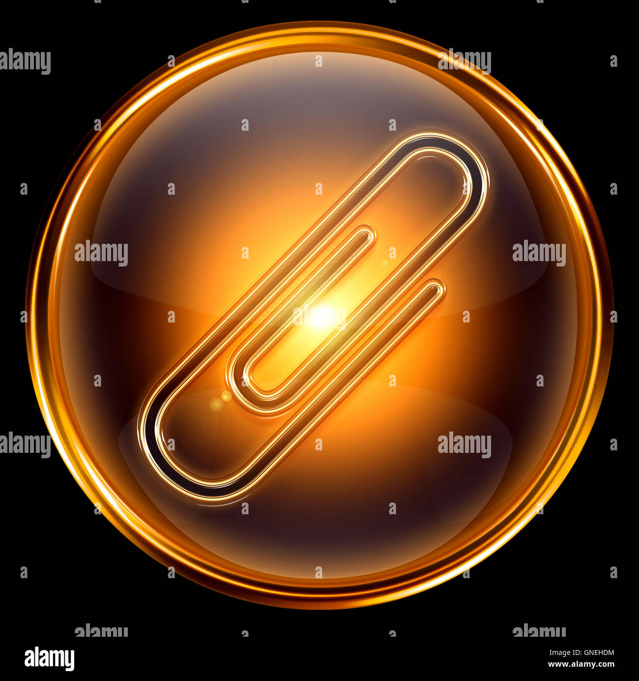 Gold paper clip hi-res stock photography and images - Alamy