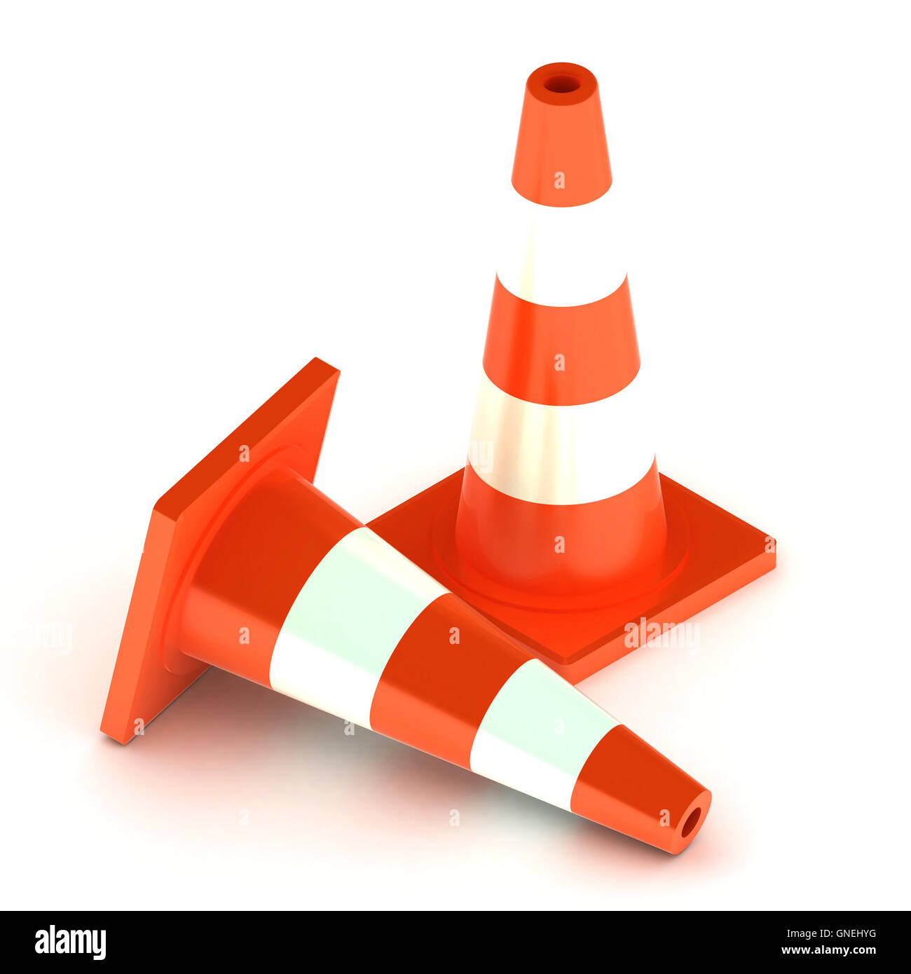 Border cone Cut Out Stock Images & Pictures - Alamy