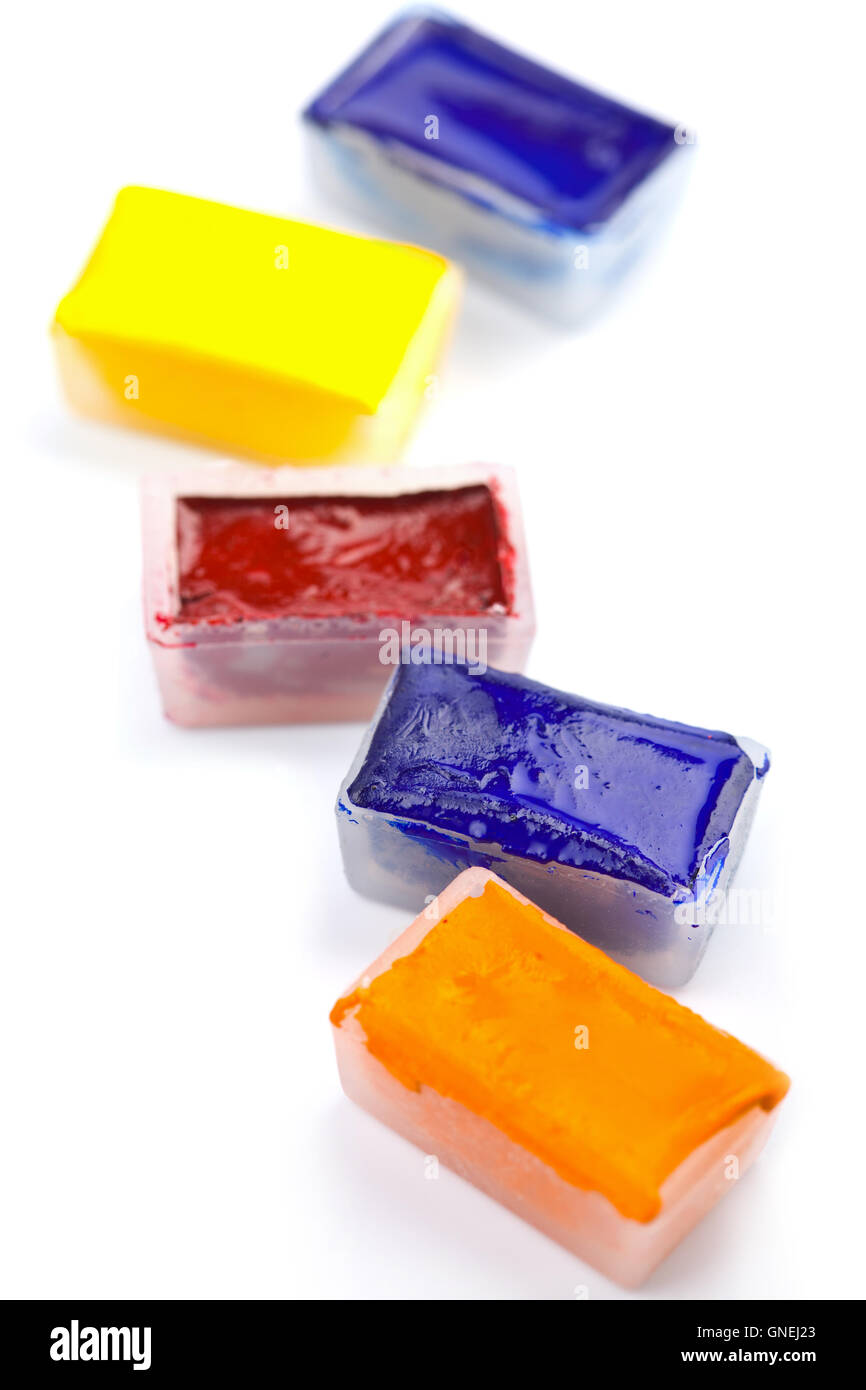 colorful paints isolated Stock Photo - Alamy