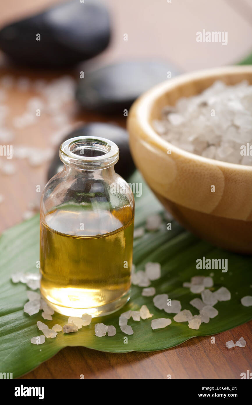 essential oil and stones Stock Photo - Alamy