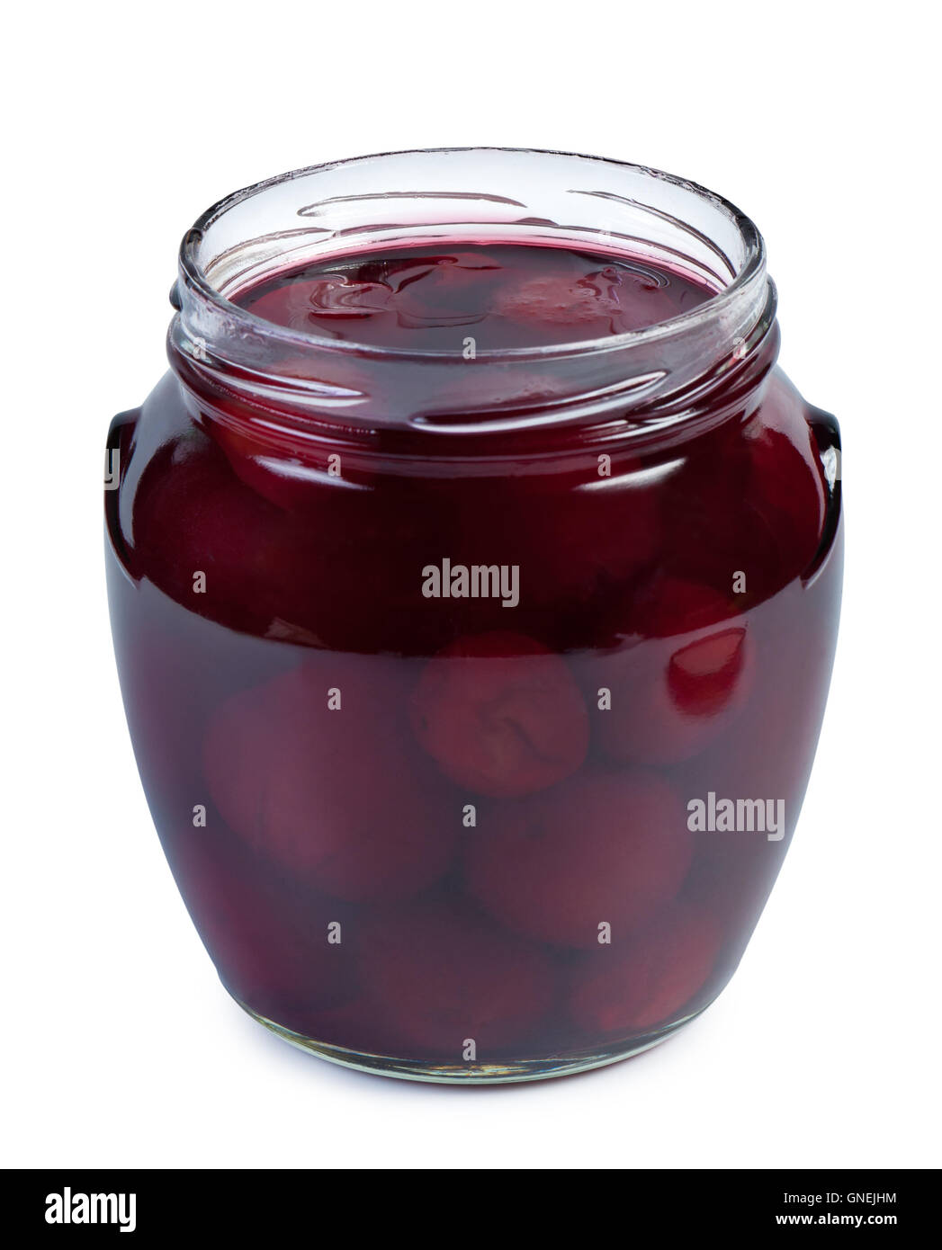 Fruit compote in jar Cut Out Stock Images & Pictures - Alamy