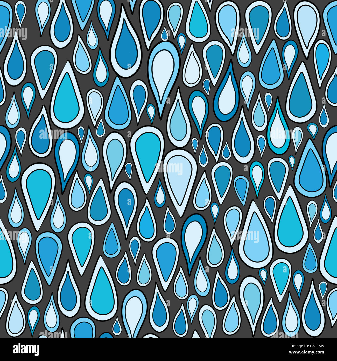 Background with stylized blue tears, seamless pattern Stock Photo - Alamy