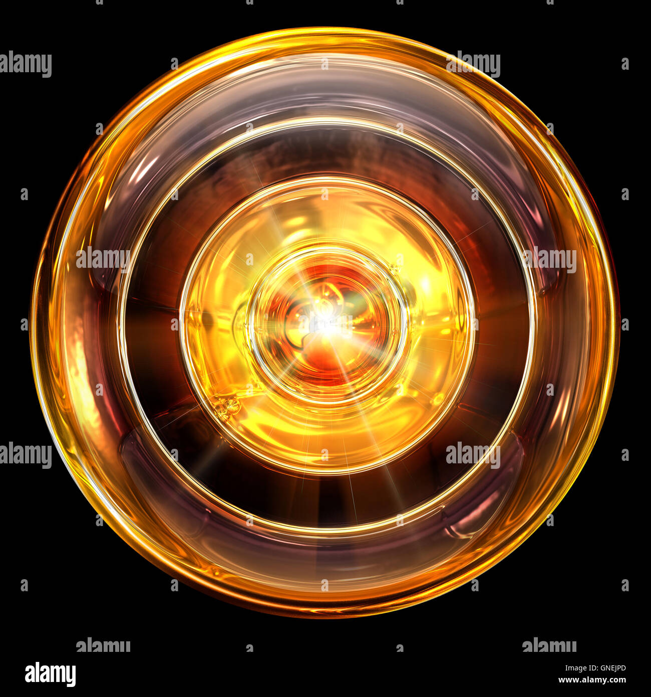 Record icon fire, isolated on black background Stock Photo - Alamy