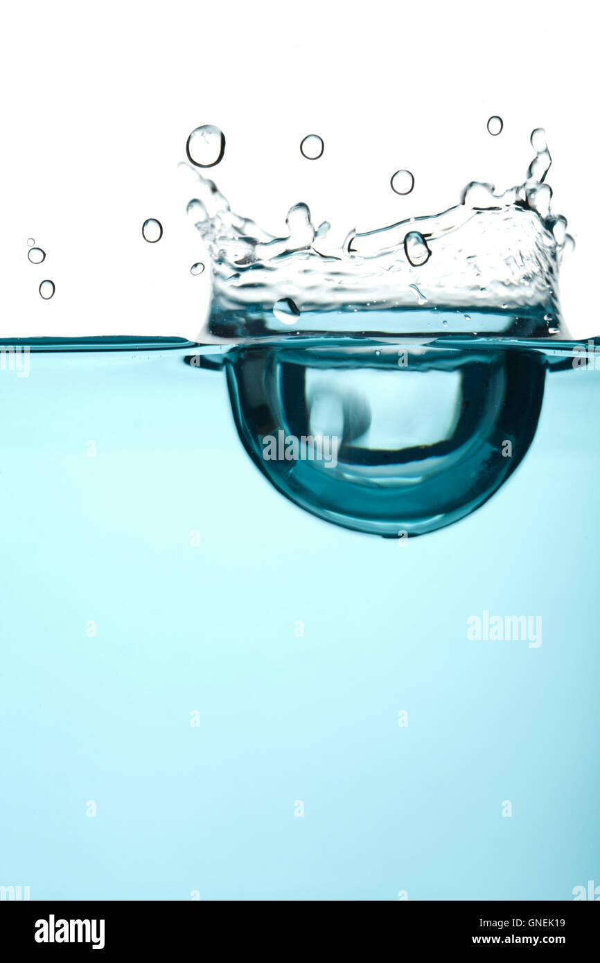 abstract blue water splash Stock Photo - Alamy
