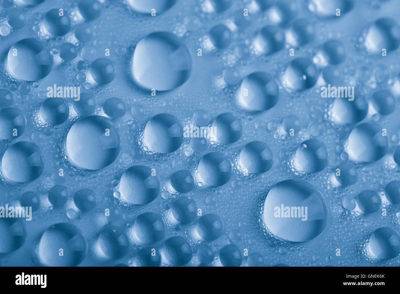 blue water droplets background Stock Photo - Alamy