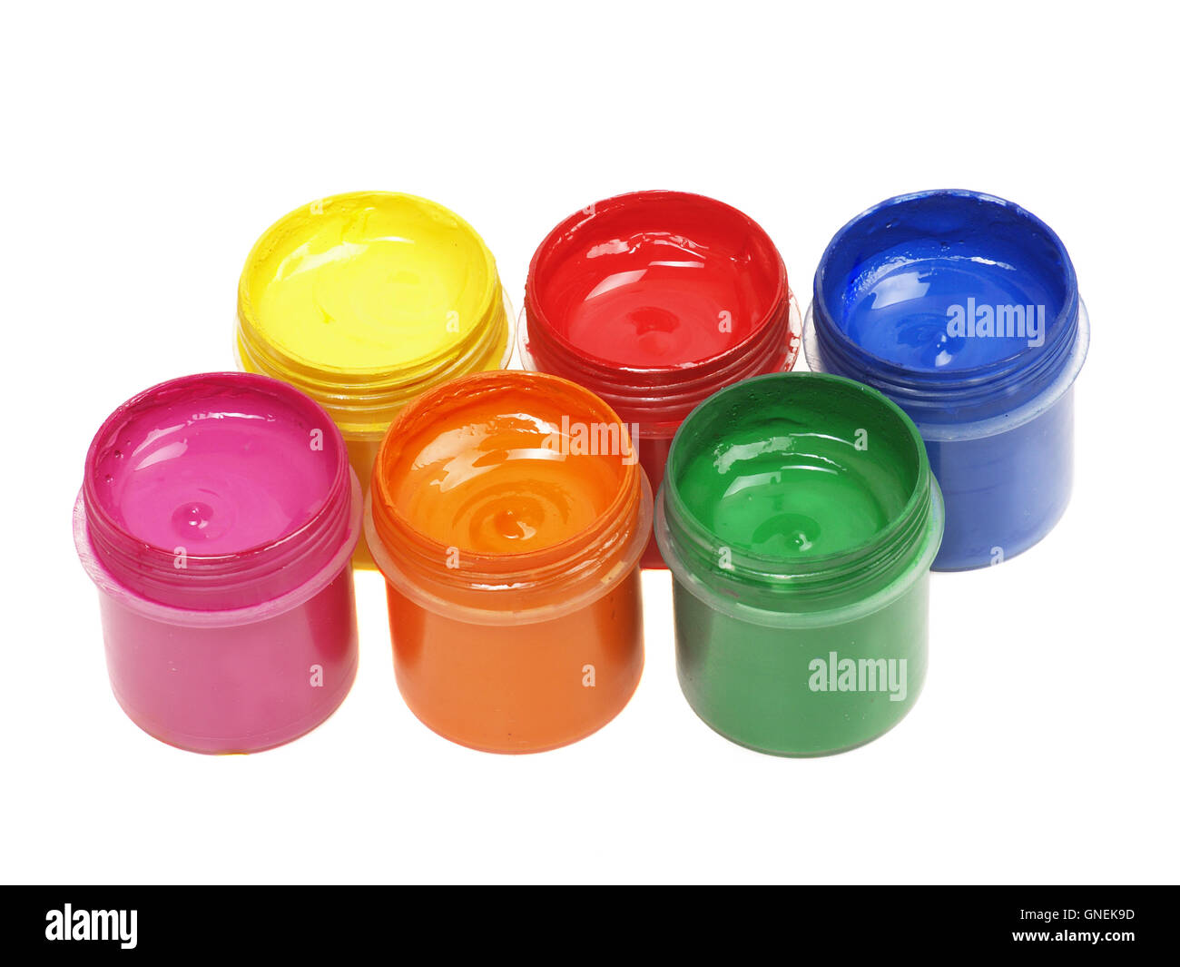 Red white ink paints colors Cut Out Stock Images & Pictures - Alamy