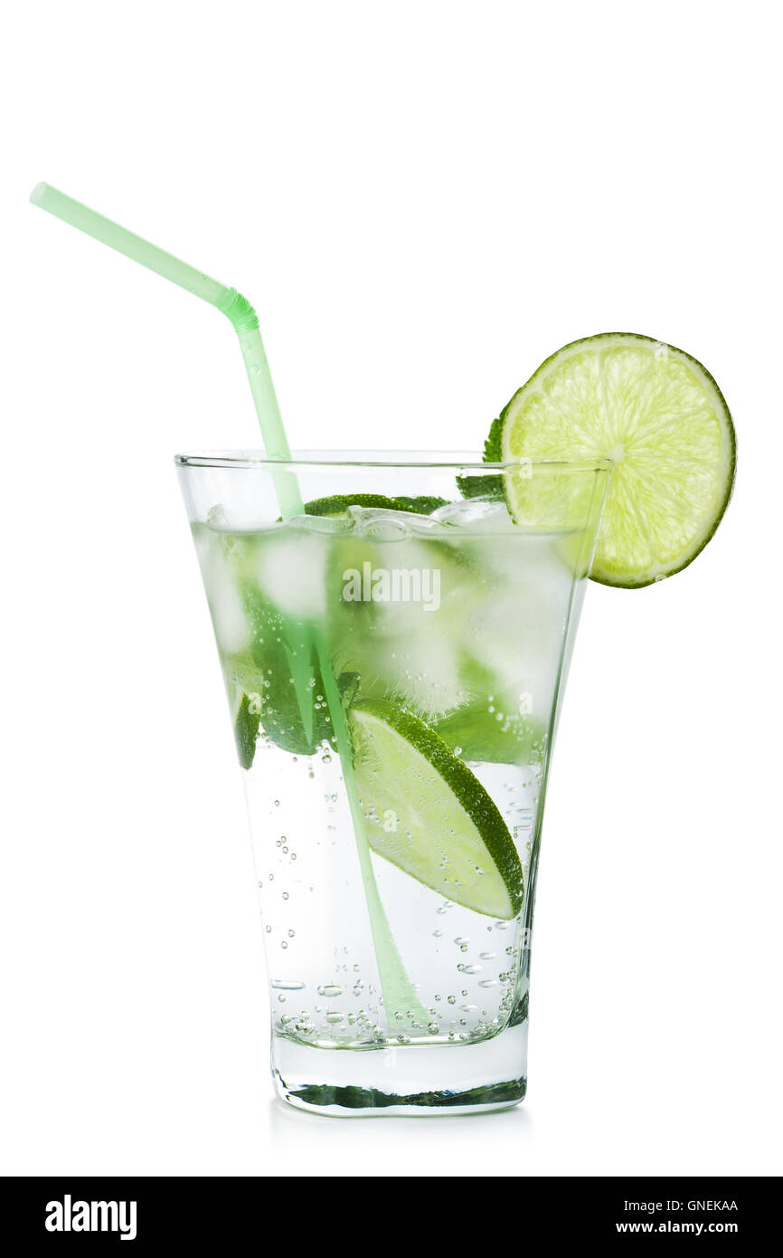 glass of mojito isolated Stock Photo - Alamy