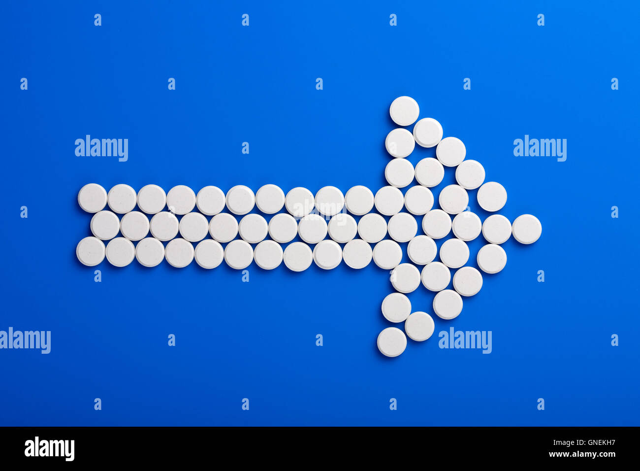 arrow of pills Stock Photo - Alamy