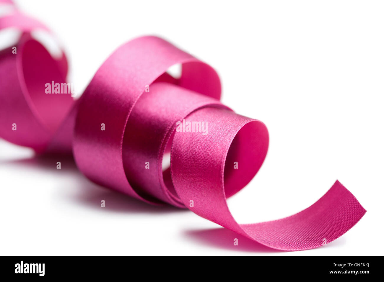 beautiful pink ribbon isolated Stock Photo - Alamy