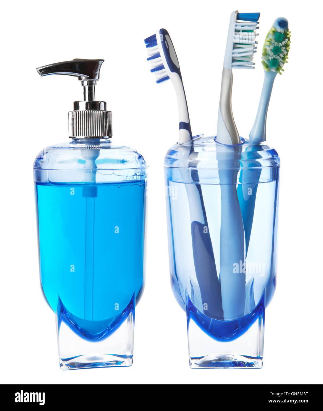 soap and toothbrushes isolated Stock Photo - Alamy