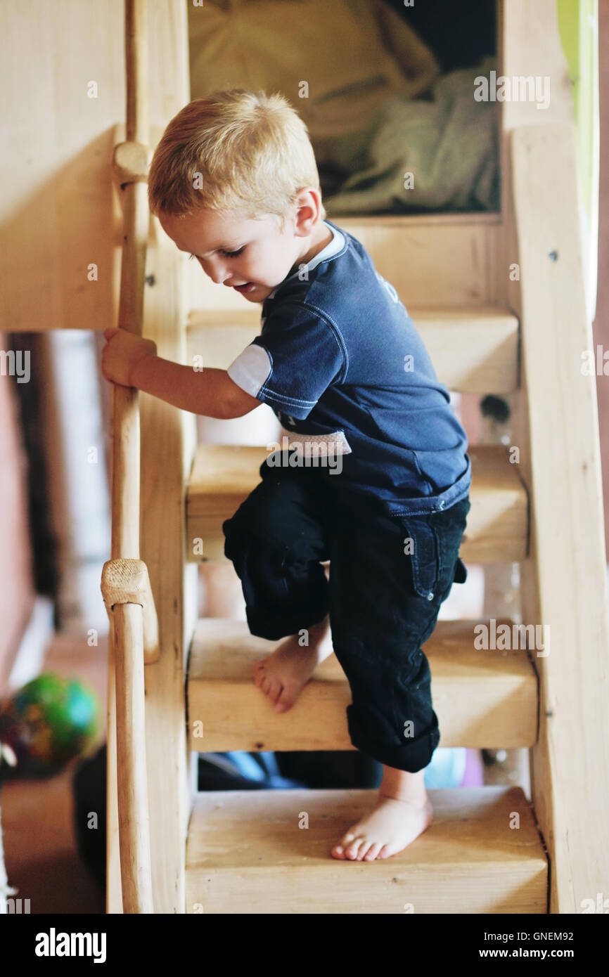 beautiful young child making first steps Stock Photo - Alamy