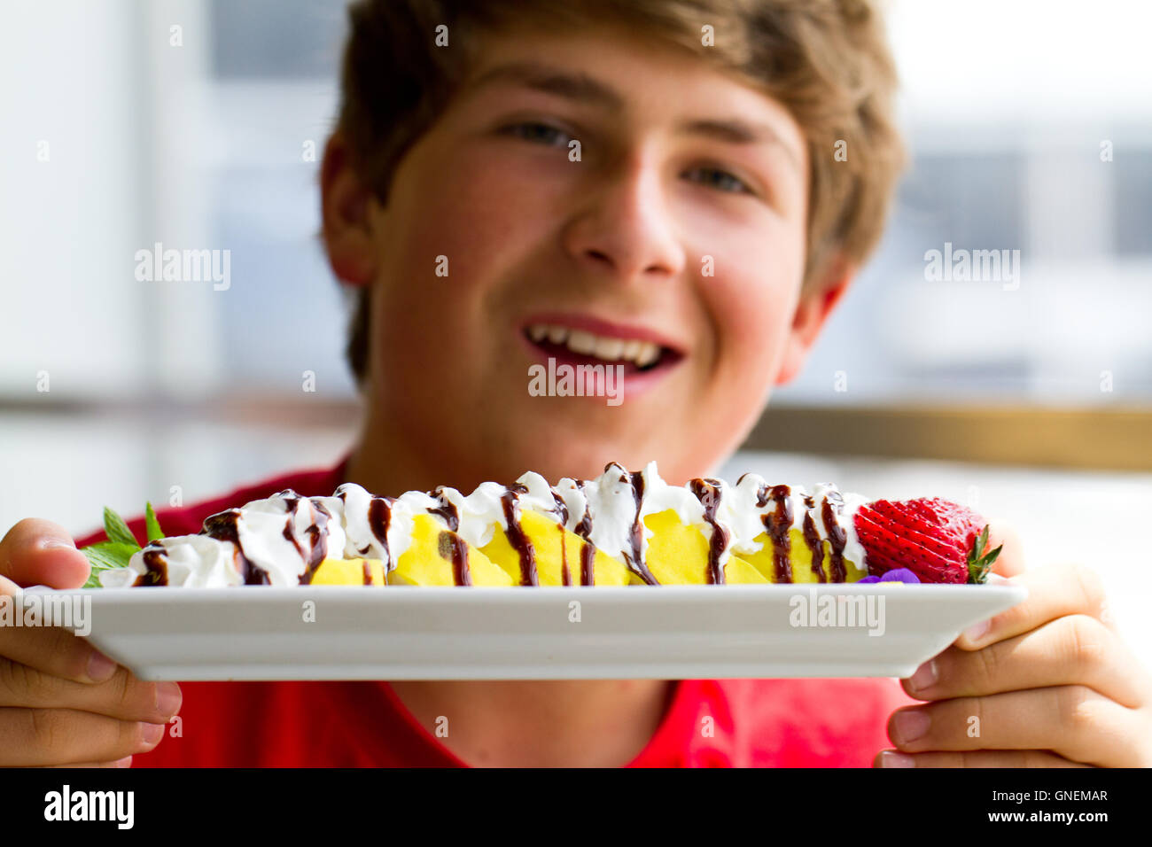 Bannana Split Asian Style Stock Photo - Alamy
