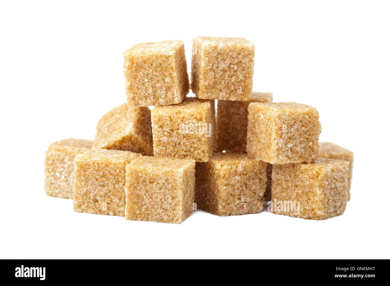 brown sugar cubes isolated Stock Photo - Alamy