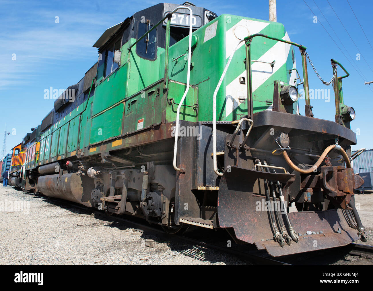 Container train car hi-res stock photography and images - Alamy