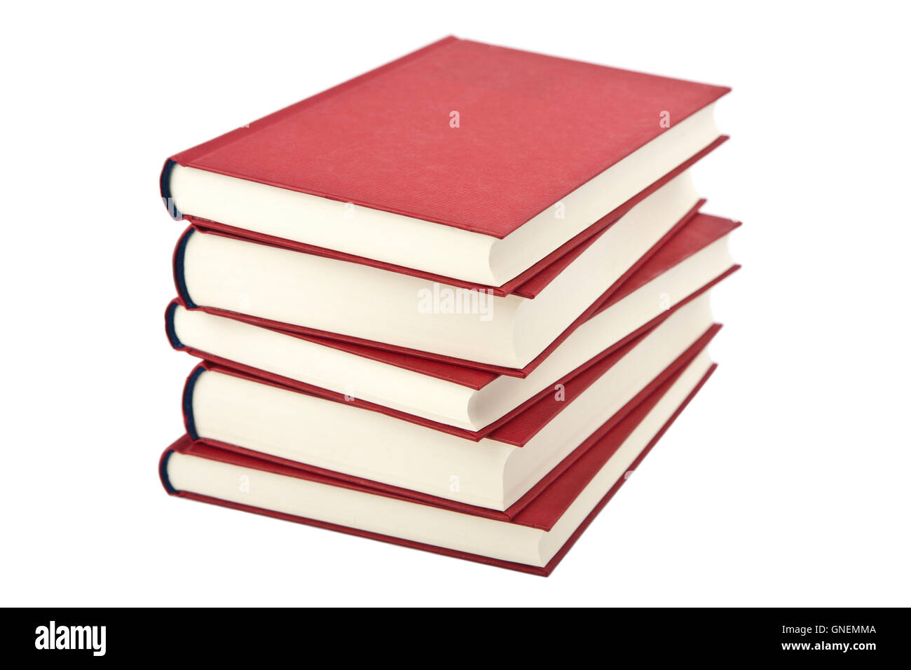 pile of books isolated Stock Photo - Alamy