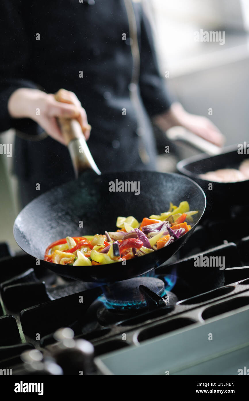 chef preparing meal Stock Photo - Alamy