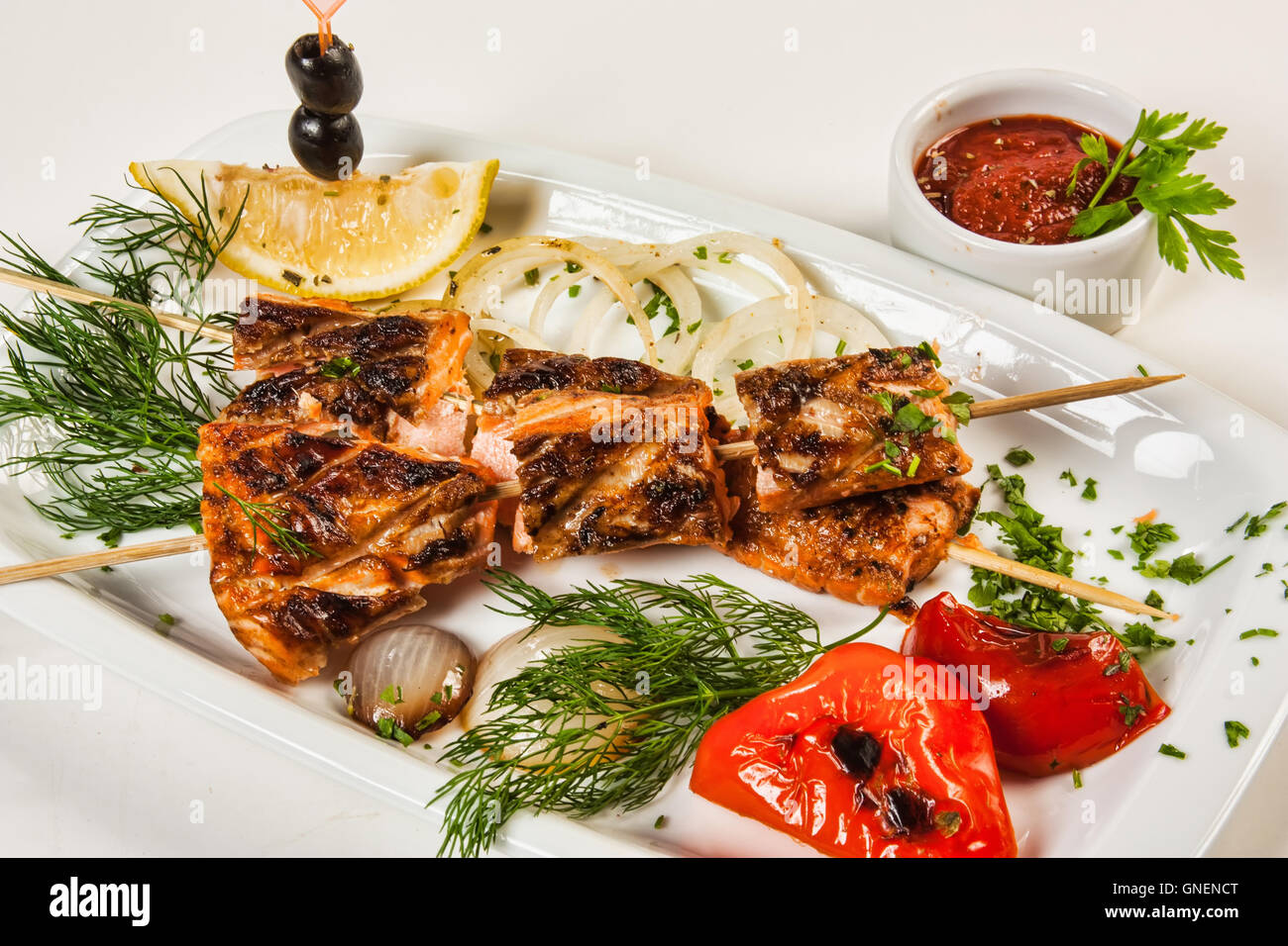 Chicken fish turkey pork beef hi-res stock photography and images - Alamy