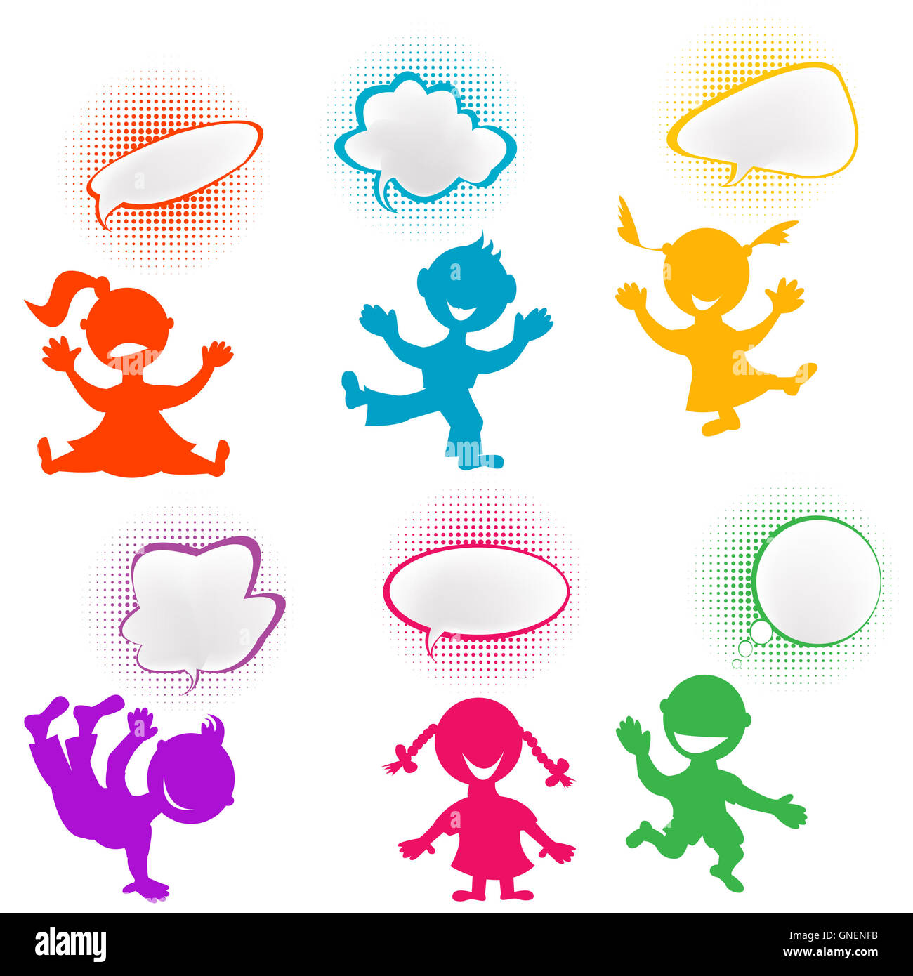 Kid chat bubble hi-res stock photography and images - Alamy