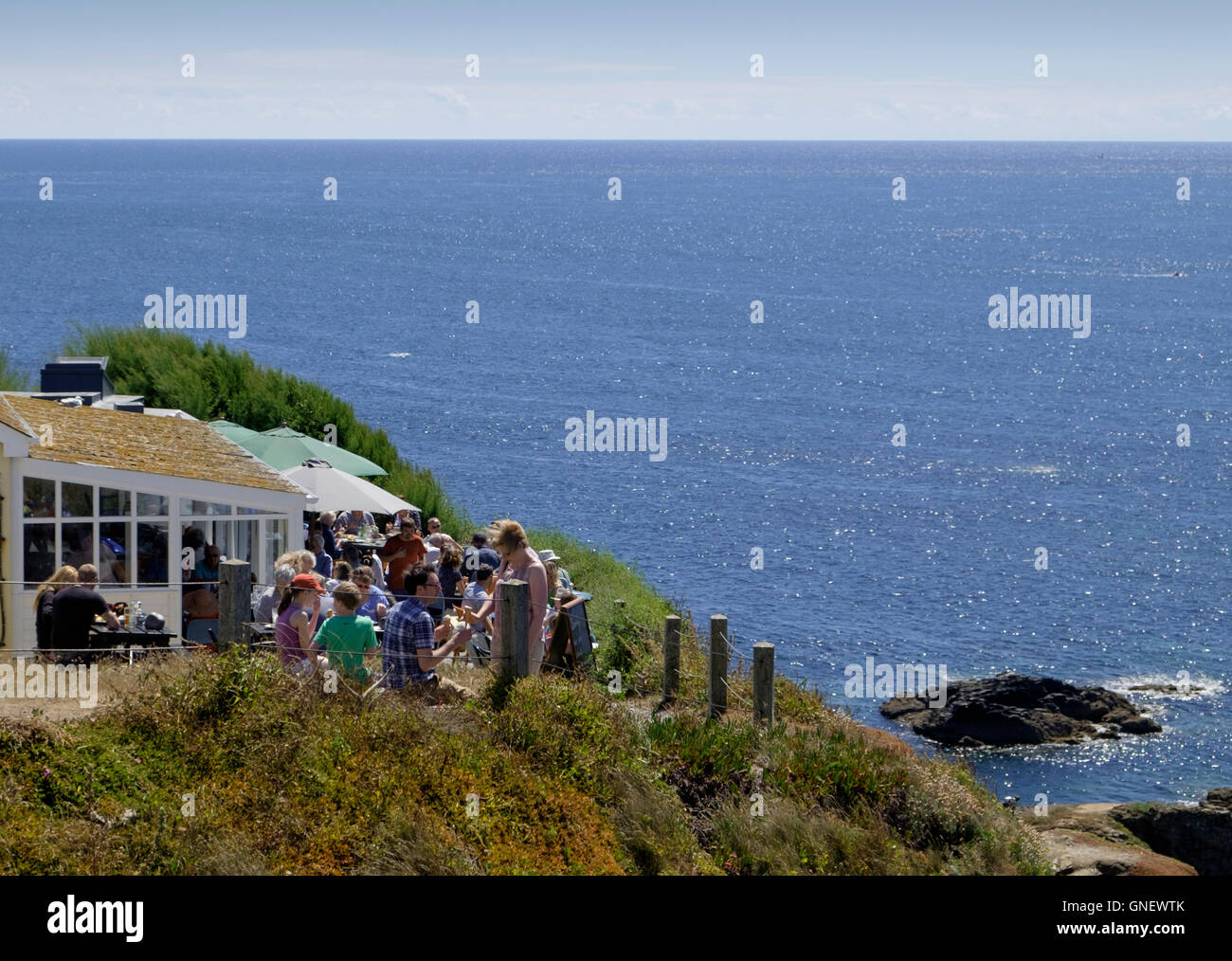 Around the most southerly point at the Lizard Cornwall England UK ...