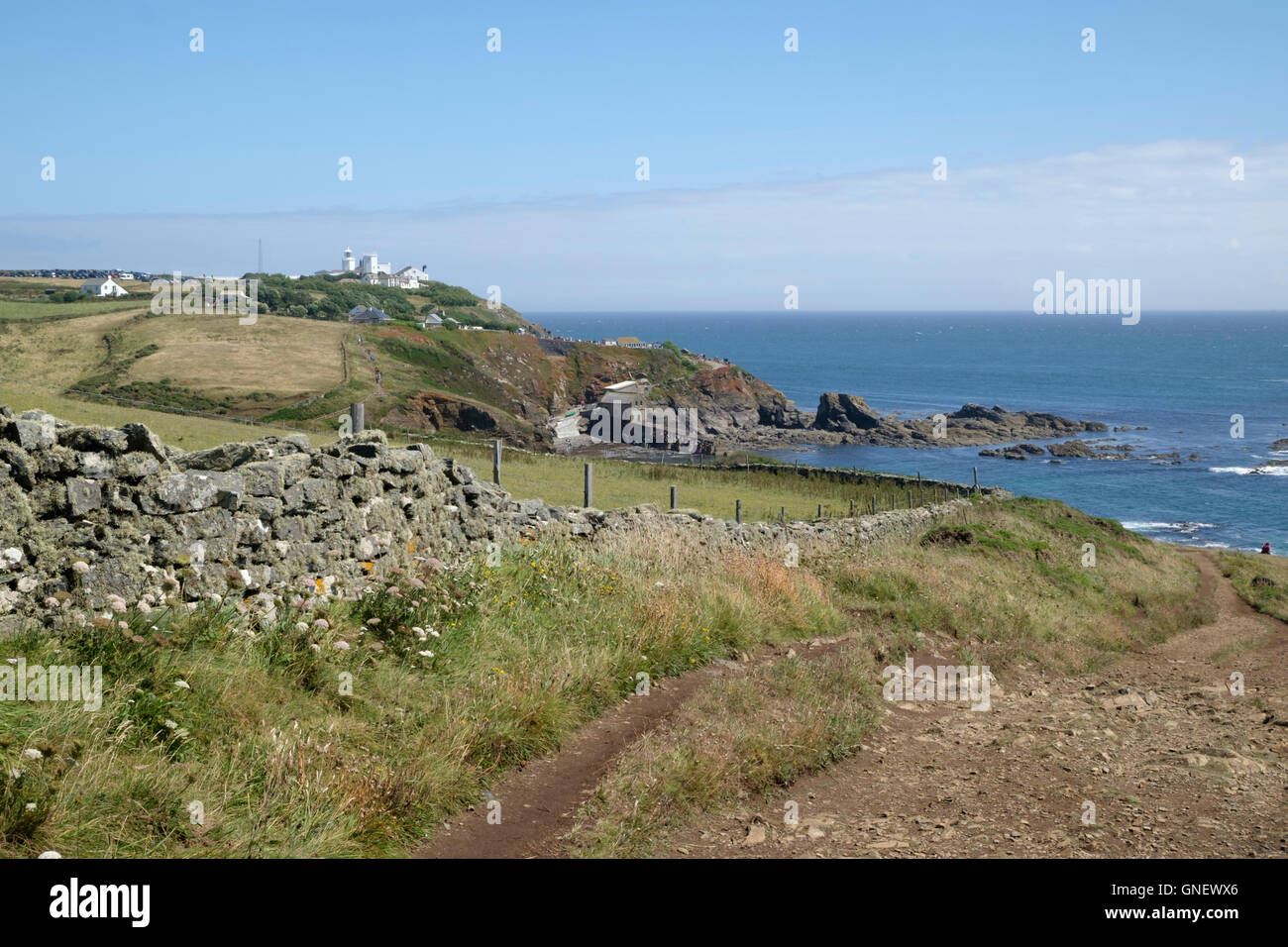 Around the most southerly point at the Lizard Cornwall England UK ...