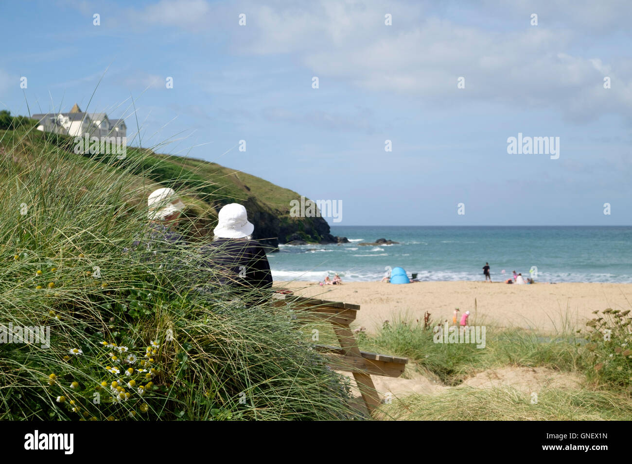 Poldhu Cove Beach Lizard Cornwall England UK Stock Photo - Alamy