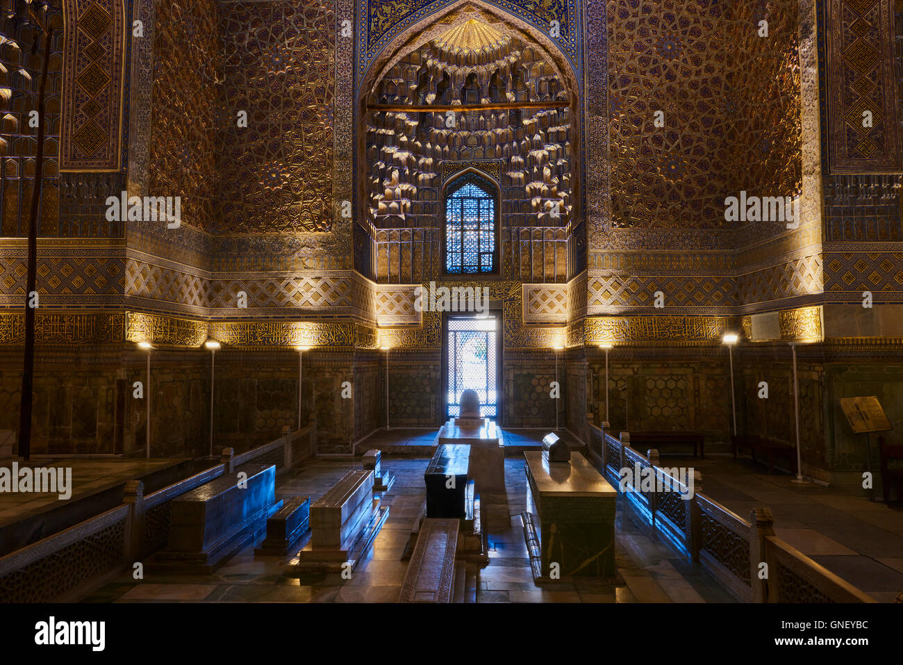 Uzbekistan, Samarkand, Unesco World Heriatge, Gour Emir mausoleum ...