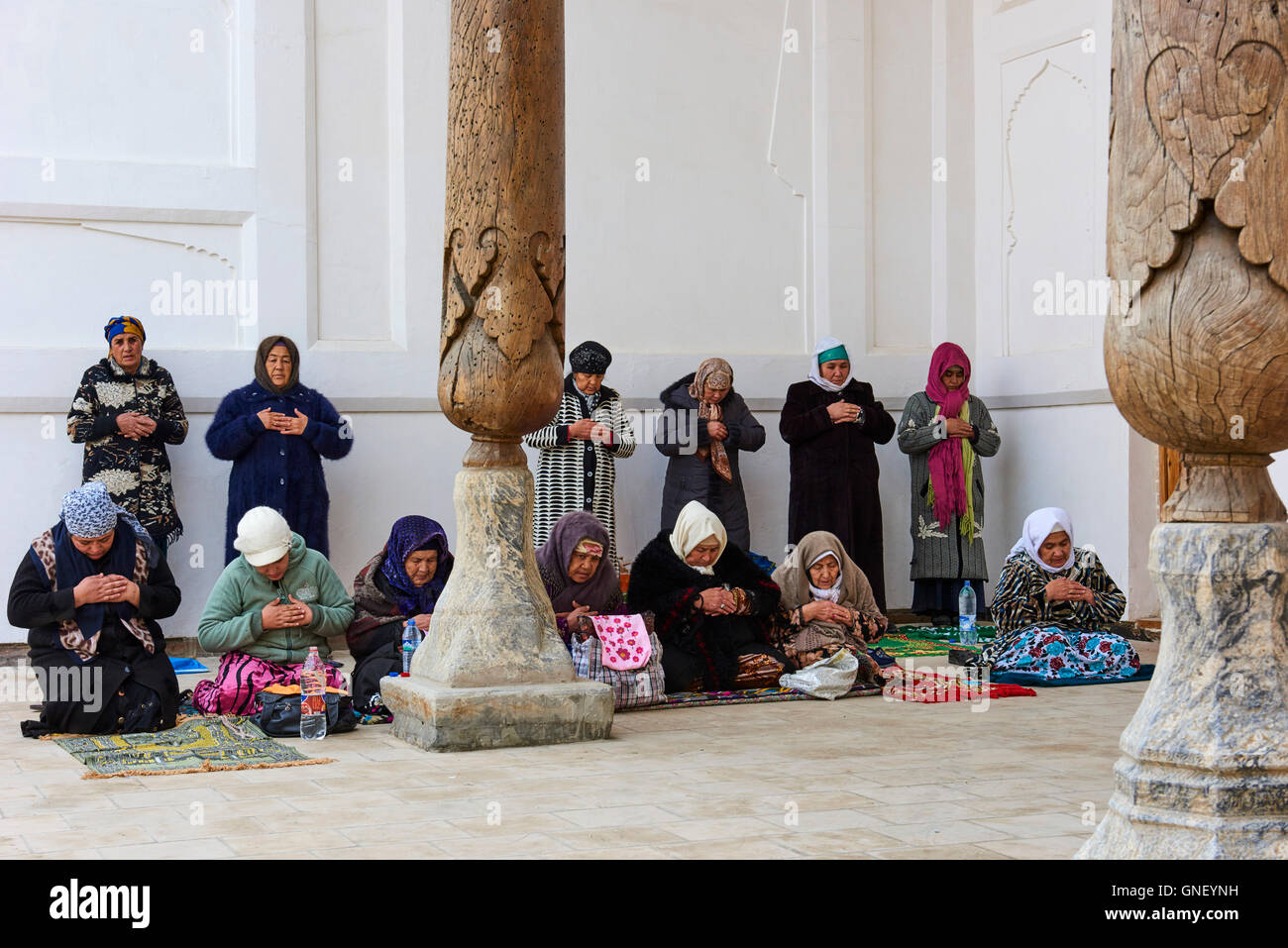 Uzbekistan, Bukhara, Unesco world heritage, Bahouddin Naqshbandi mosque ...
