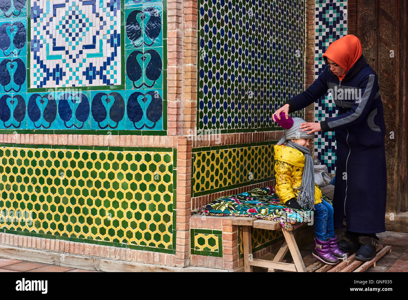 Uzbekistan, Fergana region, Kokand, Dakhma I Shokhon mausoleum, healer ...