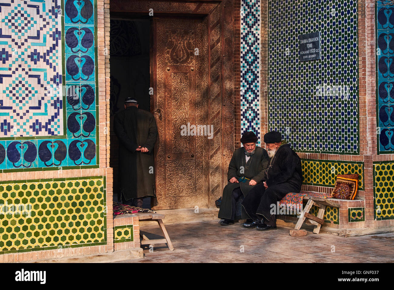 Uzbekistan, Fergana region, Kokand, capital of Khanat of Kokand, Dakhma ...