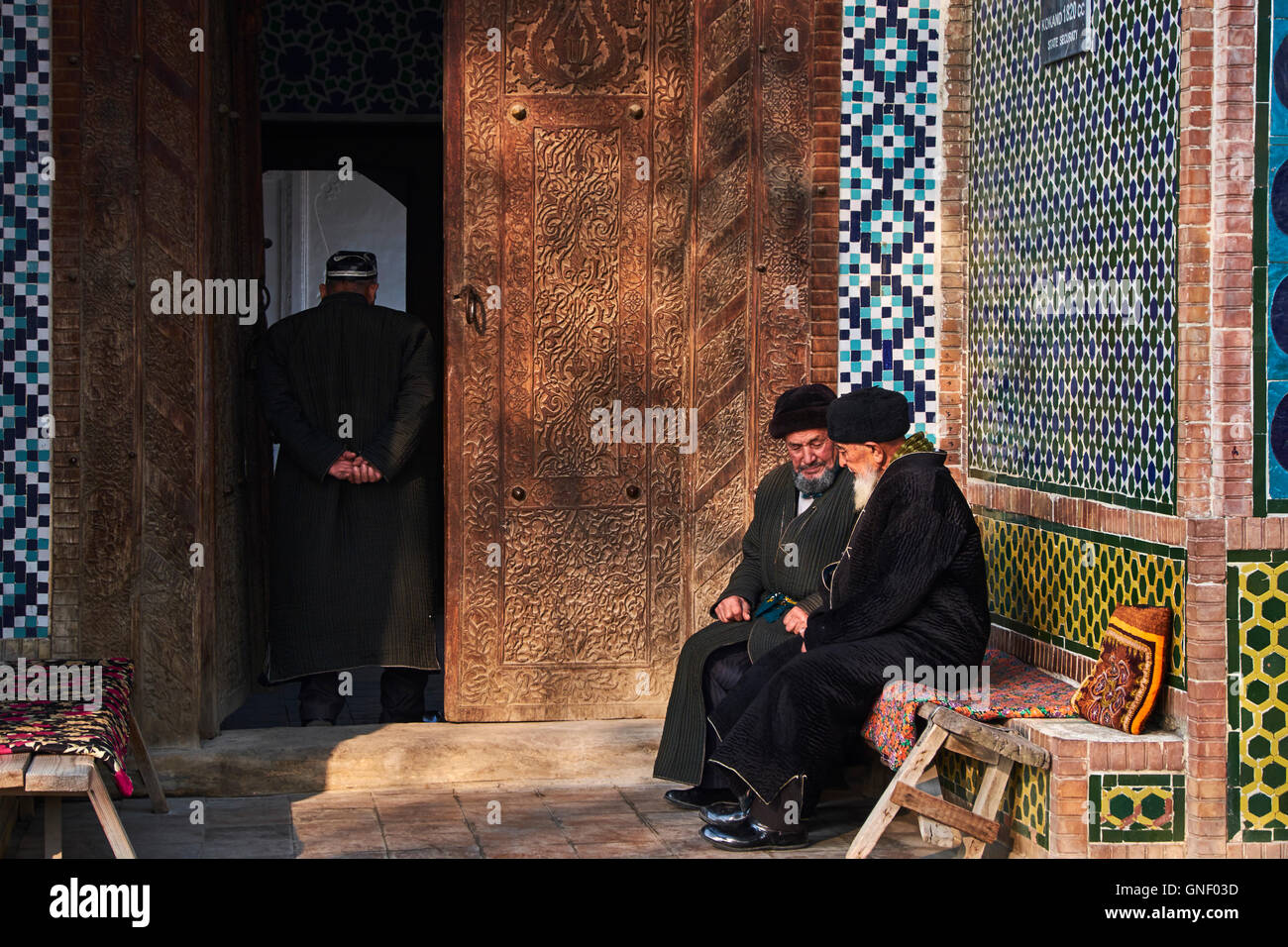 Uzbekistan, Fergana region, Kokand, capital of Khanat of Kokand, Dakhma ...