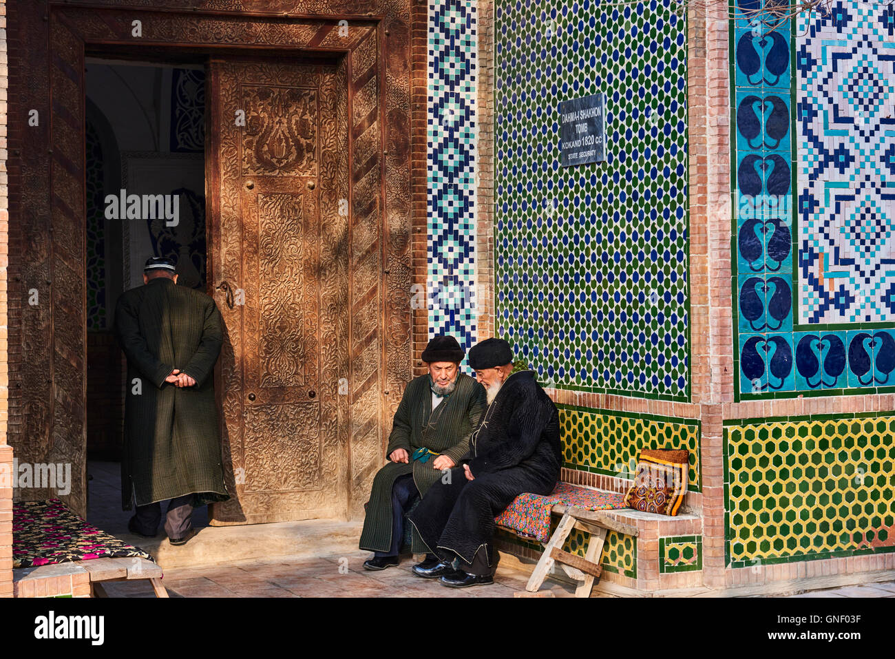 Uzbekistan, Fergana region, Kokand, capital of Khanat of Kokand, Dakhma ...