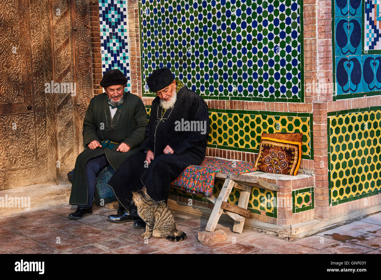 Uzbekistan, Fergana region, Kokand, capital of Khanat of Kokand, Dakhma ...