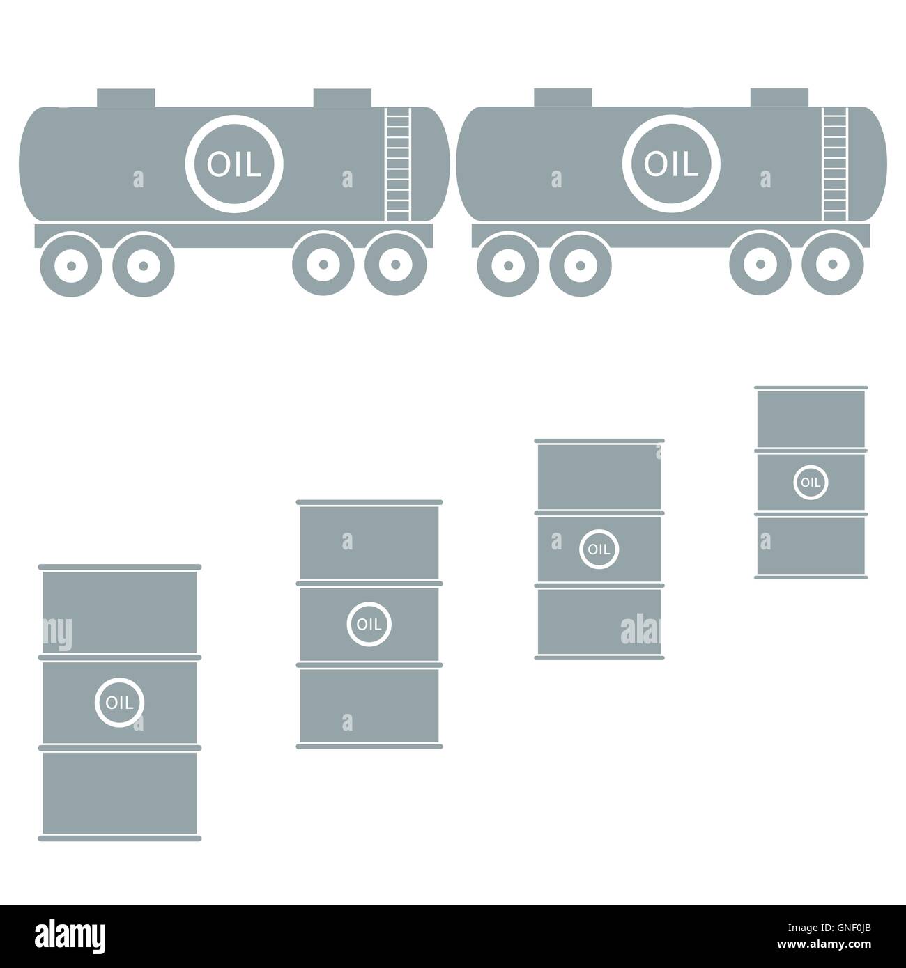 Crude oil gas storage tanks Stock Vector Images - Alamy