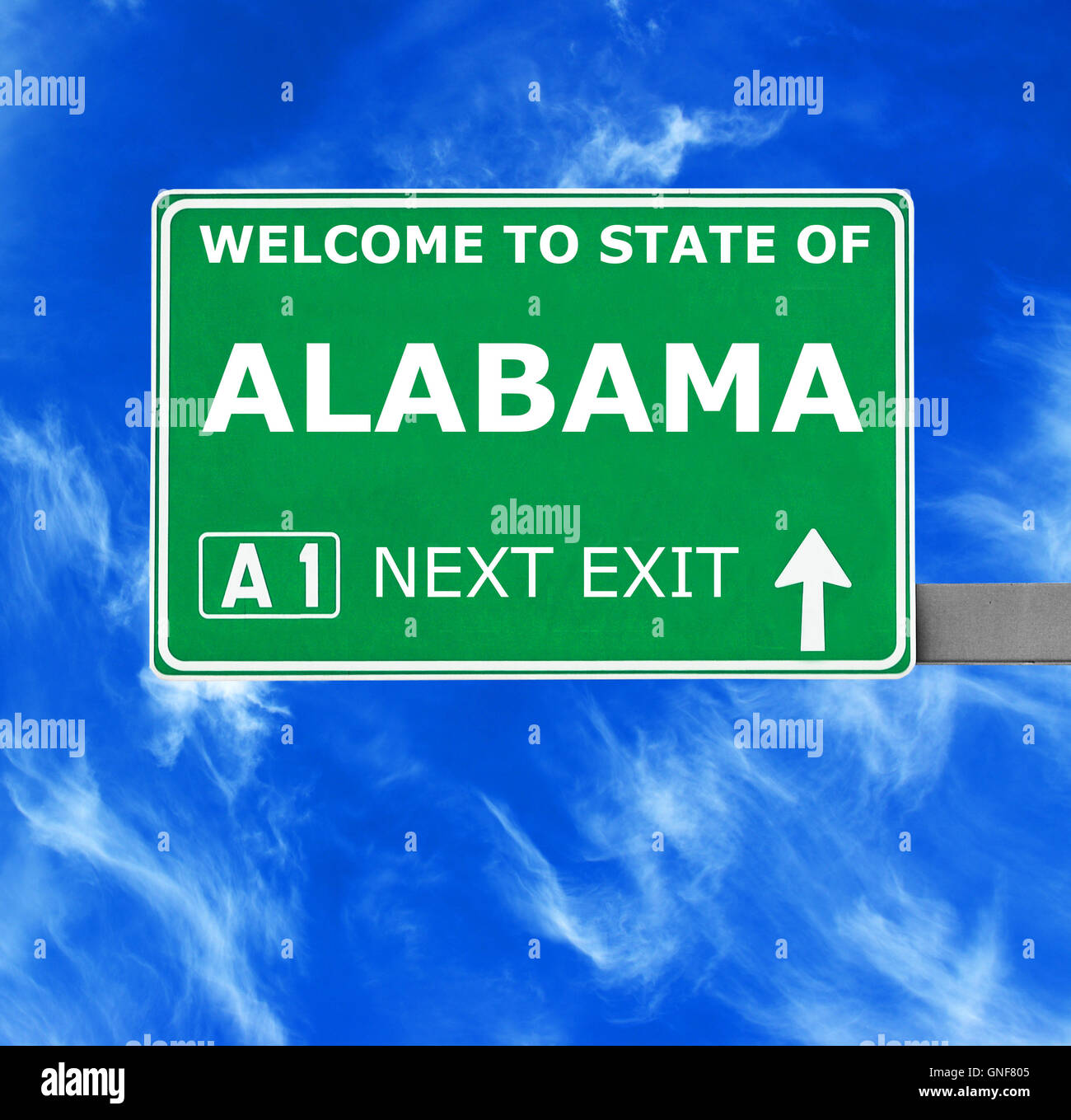 Alabama highway sign welcome hi-res stock photography and images - Alamy