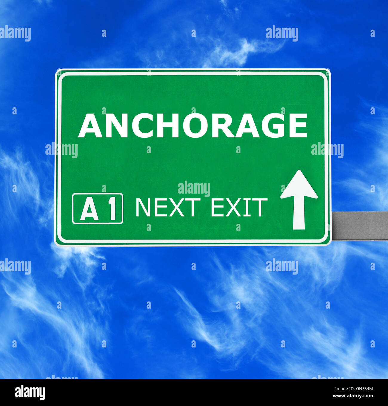 Anchorage welcome sign alaska hi-res stock photography and images - Alamy