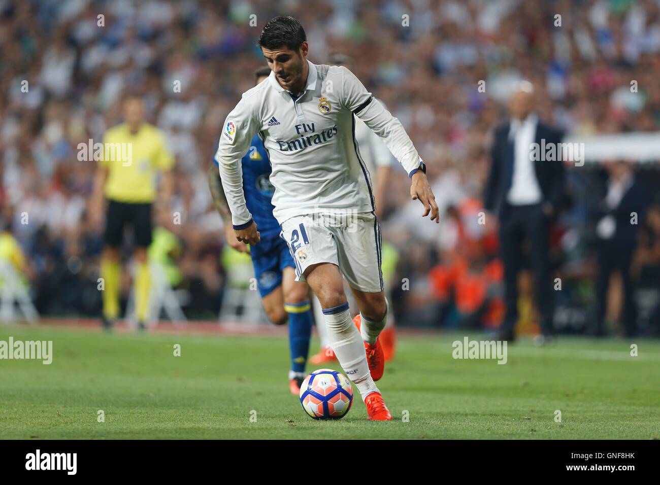 Madrid, Spain. 27th Aug, 2016. Alvaro Morata (Real) Football/Soccer ...