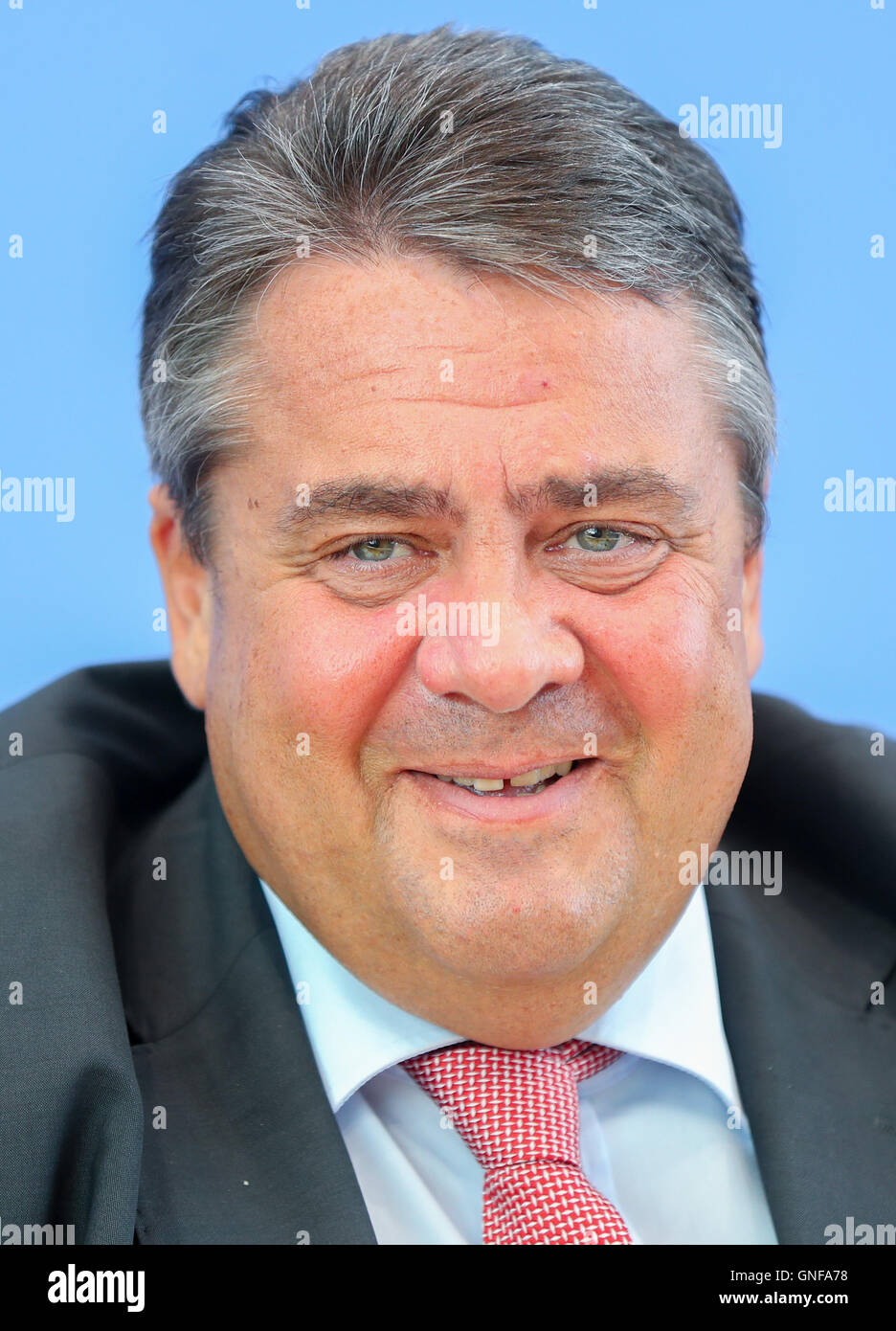 Berlin, Germany. 30th Aug, 2016. German Business Secretary Sigmar ...